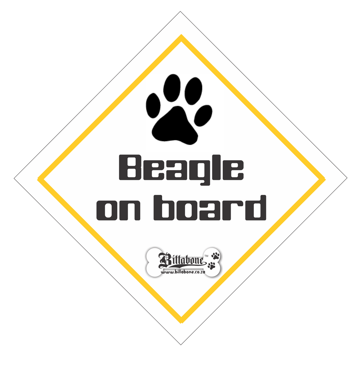 Beagle Car On Board Car Sign or Sticker – Billabone