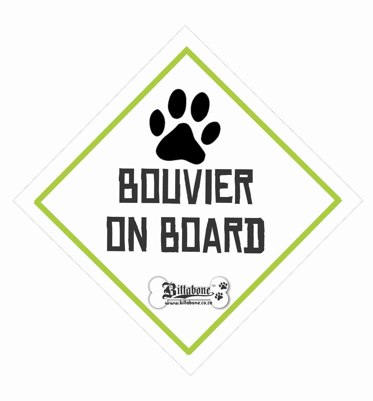 Bouvier On Board Car Sign or Sticker – Billabone