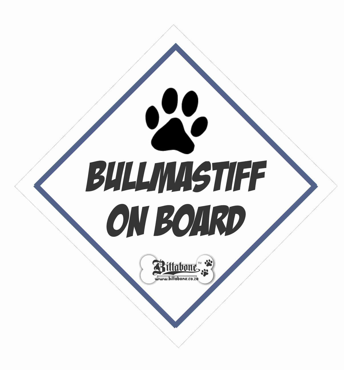 Bullmastiff On Board Car Sign or Sticker – Billabone