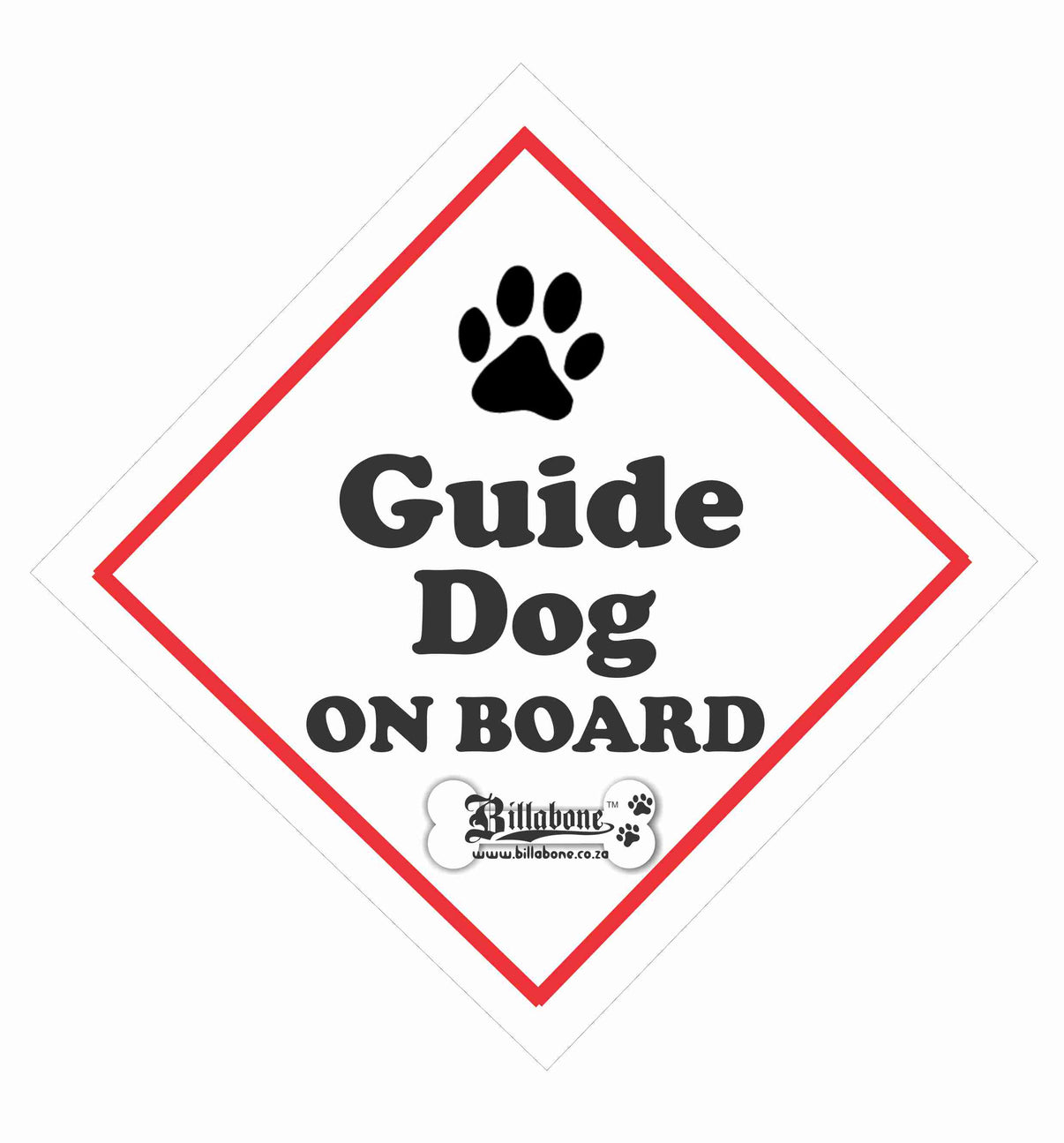 Guide Dog On Board Car Sign or Sticker – Billabone