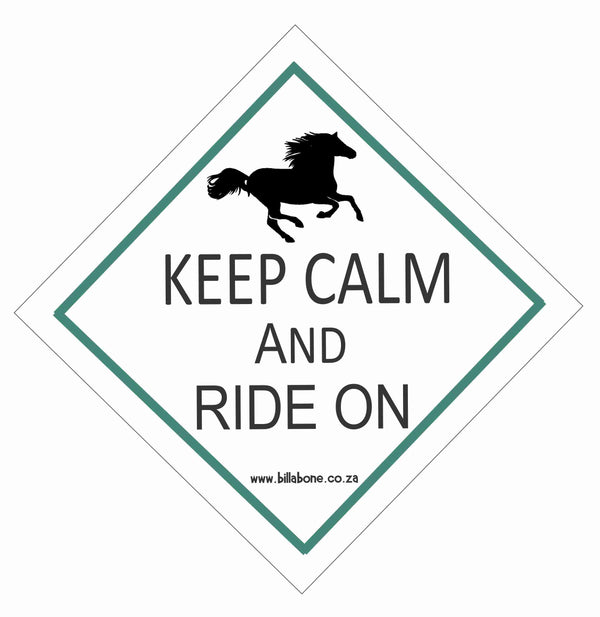 Keep Calm and Ride On Car Sign or Sticker – Billabone