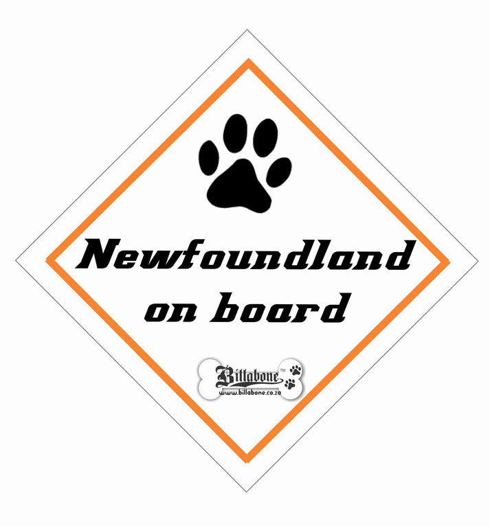 Newfoundland On Board Ca Sign or Sticker – Billabone