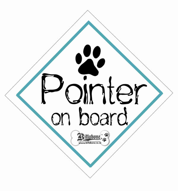 Pointer On Board Car Sign or Sticker – Billabone