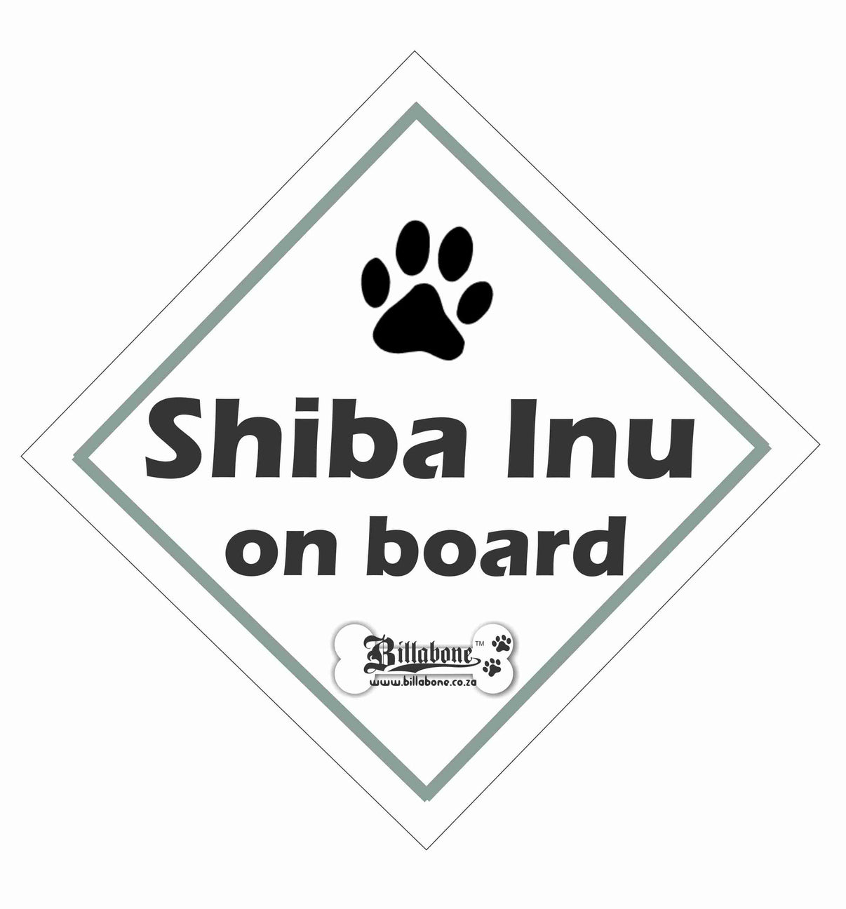 Shiba Inu Car On Board Sign or Sticker – Billabone